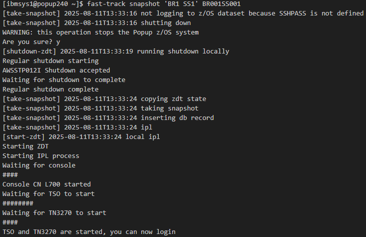 FastTrack - PopUp Mainframe